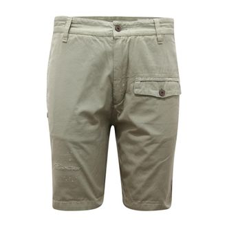 Daniele Alessandrini Gr&uuml;ne Bermuda-Shorts aus Abraso-Stoff - - Shorts - Herren - Gr&uuml;n - W29