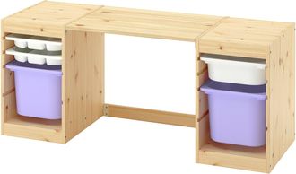 IKEA TROFAST Schreibtisch mit Boxen/Ablagen
