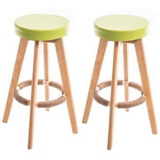 Generic Drehbare Barhocker, 74 cm Sitzh&ouml;he, Barhocker aus Holz, hohe St&uuml;hle aus PU-Leder f&uuml;r K&uuml;cheninsel, Kneipe, Bistro, Restaurant, einfache Montage