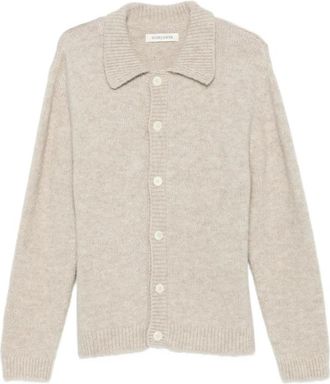 Sunflower Button-up Collared Sweater