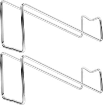 Pretyzoom ROMISBABA Flaschenhalter 2 St&uuml;ck Metall Stabiler Weinst&auml;nder f&uuml;r Whisky und mit Integriertem Stauraum Weinpr&auml;sentationsregal f&uuml;r Hochzeiten Feiern und