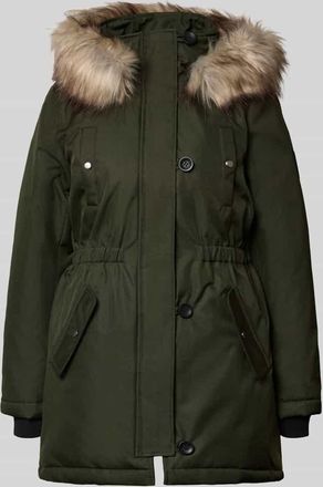 Only Regular Fit Parka aus Polyester mit abnehmbarem Kunstfellbesatz Modell Iris