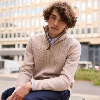 Bexley Kenley - Pull homme beige clair