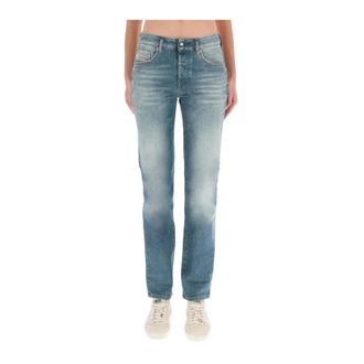 Diesel Femme, Jeans, Bleu, Taille: W27 Pantalon en denim ample &agrave; jambes larges et taille haute