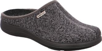 Rohde 6550 Bari Schuhe Damen Hausschuhe Pantoffeln Softfilz Weite G, Größe:36 EU, Farbe:Grau
