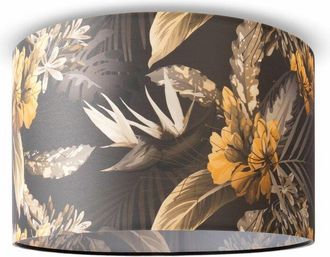 Paco Home Paco Home - Plafonnier Salon Lampe Table à Manger Suspension Fleurs Palmiers Déco E27 Design 6 (Ø45,5 cm), Plafonnier - Noir