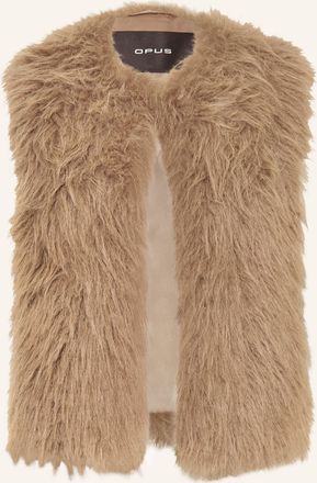 OPUS Kunstfell-Weste Wondra beige