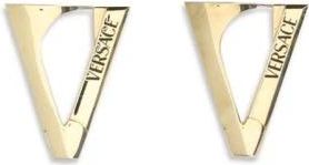 Versace Femme, Accessoires, Jaune, Taille: ONE Size V Drop Earrings