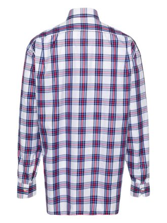 Kiton Mens Checked Cotton Shirt Aw24 M