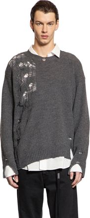Ann Demeulemeester Waldon Destroyed Seed Stitch Sweater