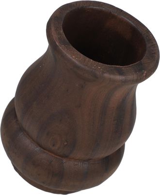 Valiclud Holzvase Handgefertigt Hingucker Vintage Holzblumenvase Für Wohnzimmer Tischdeko Glatte Oberfläche Langlebig Rustikal