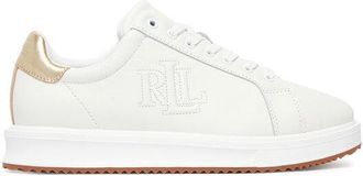 Lauren Ralph Lauren Sneakers Ainsley Metallic 802974379002 Wei&szlig;