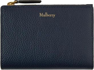 Mulberry Femme, Accessoires, Bleu, Taille: ONE Size Small Classic Grain Wallet