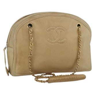 Chanel Sac bandouli&egrave;re en cuir Pre-owned - Femme - Pre-owned - Beige - Taille: ONE Size