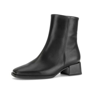 Gabor Stiefelette mit Blockabsatz und eckiger Spitze - - Shoes - Damen - Schwarzk - 37 EU