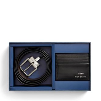 Polo Ralph Lauren Kartenetui und G&uuml;rtel Set Polo Ralph Lauren 405880721001 Schwarz