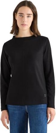 Cecil 3228672 T-Shirt à col Montant uni, Noir, XXL Femmes