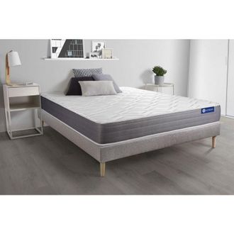 Actisom Actilatex dream matratze 140x220cm + Bettgestell mit lattenrost - Dicke : 22cm - Latex und Memory-schaum - H3