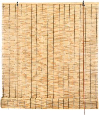 Generic Bambus rollos 40-160cm breit bambusrollo Bambus Jalousine f&uuml;r Fenster Balkon Sonnenschutz rollos nat&uuml;rlich Raffrollo(Natural)