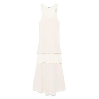 Wales Bonner Wales Bonner, Femme, Robes, Beige, Taille: 38 FR Serenity Dress