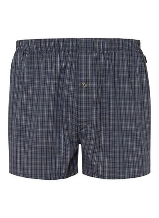 Hanro Herren Boxershort blau Reine Baumwolle Fancy