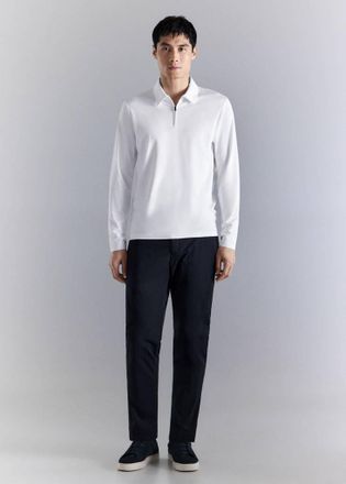 Mango Polo comfort stretch Coolmax blanc - Homme - XXL - MANGO MAN