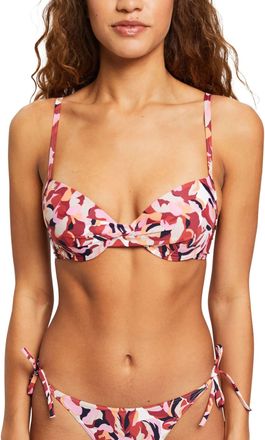 Esprit Damen Carilo Beach Rcs Pad.bra Bikini, Dark Red 3, D EU