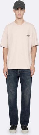 AllSaints Shadow Kurzarmshirt mit Rundhalsausschnitt in Taupewei&szlig;