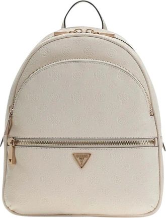 Guess Femme, Sacs, Beige, Taille: ONE Size Manhattan II Large Backpack