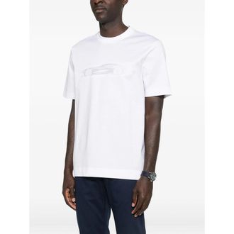 HUGO BOSS Car Motif T-Shirt - White
