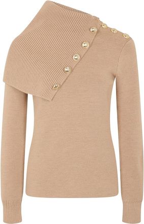 Paco Rabanne Rundhalspullover - Beige