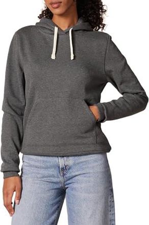 Amazon Essentials Sweat à Capuche en Polaire Coupe Standard (Disponible en Grande Taille) Femme, Charbon Chiné, M