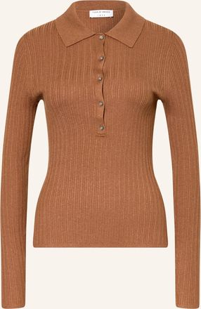 Tiger Of Sweden Strick-Poloshirt Isla braun