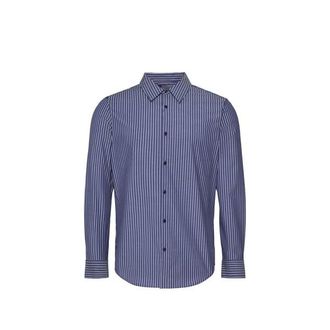 Calvin Klein Chemise slim &agrave; rayures en coton m&eacute;lang&eacute;