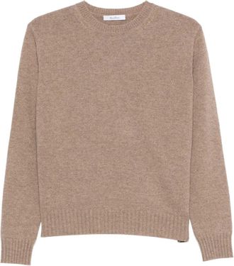 Max Mara Pullover mit rundem Ausschnitt - Nude