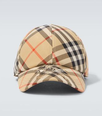 Burberry Baseballcap Burberry Check aus Twill