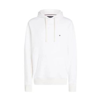 Tommy Hilfiger Flag Embroidery Terry Hoody - - Sweatshirts & Hoodies - Herren - Wei&szlig; - 2XL