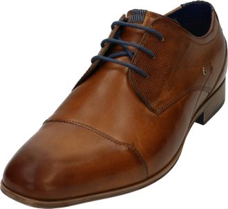 Bugatti man Herren sportliche Schnürer, Männer Schnürhalbschuhe,lace-up Shoes,Low-tie,Schnuerschuhe,Schnuerer,Schnuerung,Cognac (6300),45 EU/EU UK