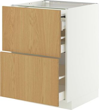 IKEA METOD / MAXIMERA Unterschr auszb Arbeitsfl/3 Schubl