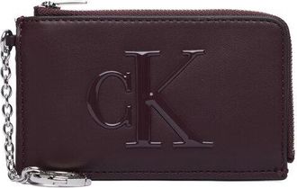 Calvin Klein Schl&uuml;sseletui Bold Ck L Zip Cardcase LV04F1280G Dunkelrot