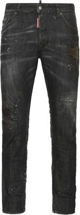 Dsquared2 Homme, Jeans, Noir, Taille: XL Jeans Skater Slim Fit en coton stretch