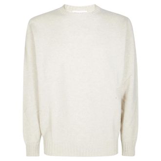 FILIPPO DE LAURENTIIS Maglia Girocollo Cashmere Fin 7 - - Knitwear - Herren - Wei&szlig; - L