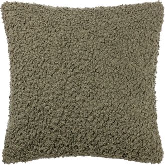 furn. Yard Cabu Kissenbezug - Weicher, grober, strukturierter skandinavischer Boucl&eacute;-Bezug (Khaki - 45x45cm)