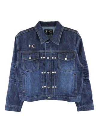 Thug Club veste Naval Warfare en jean - Bleu