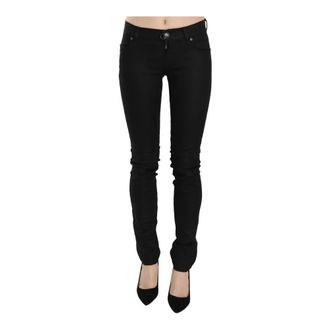 Plein Sud Mid Waist Skinny Denim Jeans - - Jeans - Damen - Schwarzk - XS