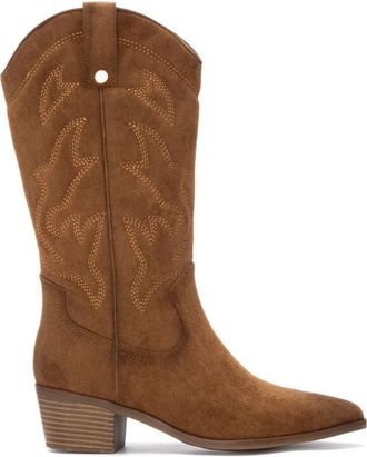 Xti Cowboystiefel Camper Boots Damen Kamel - Bequeme und vielseitige Schuhe - Casual Mode - Modell 14430802 (Größe 39)