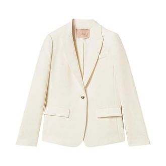 Twinset Blazer droit - Femme - Vestes - Beige - Taille: 40 FR