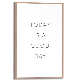 Reinders Gerahmtes Bild, Today, Home Office, Poster, Wanddeko, Room Decor, MDF, Wei&szlig;, 30 x 20cm