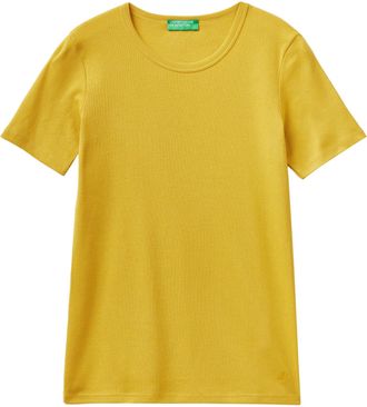 Benetton Undercolors of Benetton Damen 3ga2e16a0 T-Shirt, Senf 246, X-Small