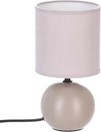 Atmosphera Atmosphera - Lampe Timeo taupe mat - céramique H25 cm